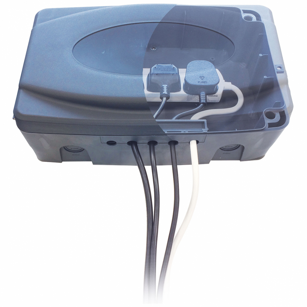 4 Gang socket weatherproof power box – Tough Leads