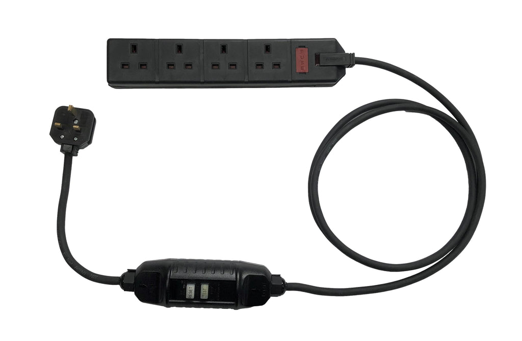 13A 4 gang extension lead (RCD options) – Tough Leads