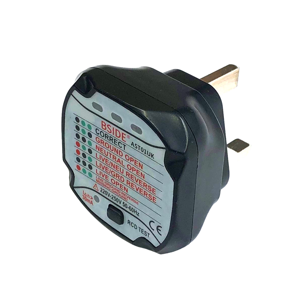 13A UK socket tester with RCD test function – Tough Leads