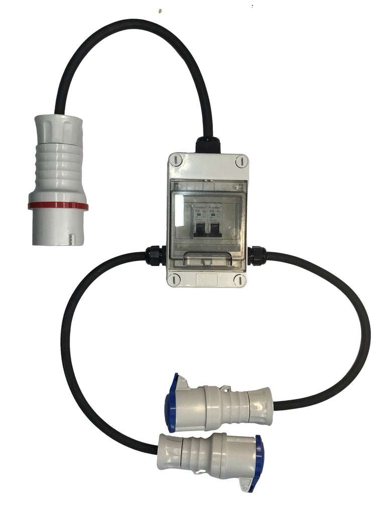32A to 16A splitter (230v & 415v options) – Tough Leads