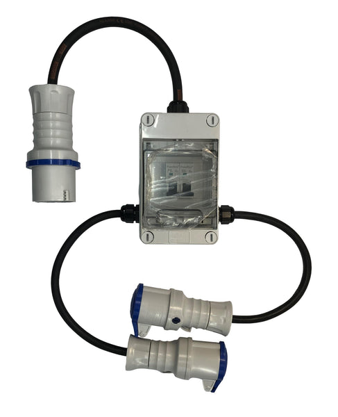 32A to 16A splitter (230v & 415v options) – Tough Leads